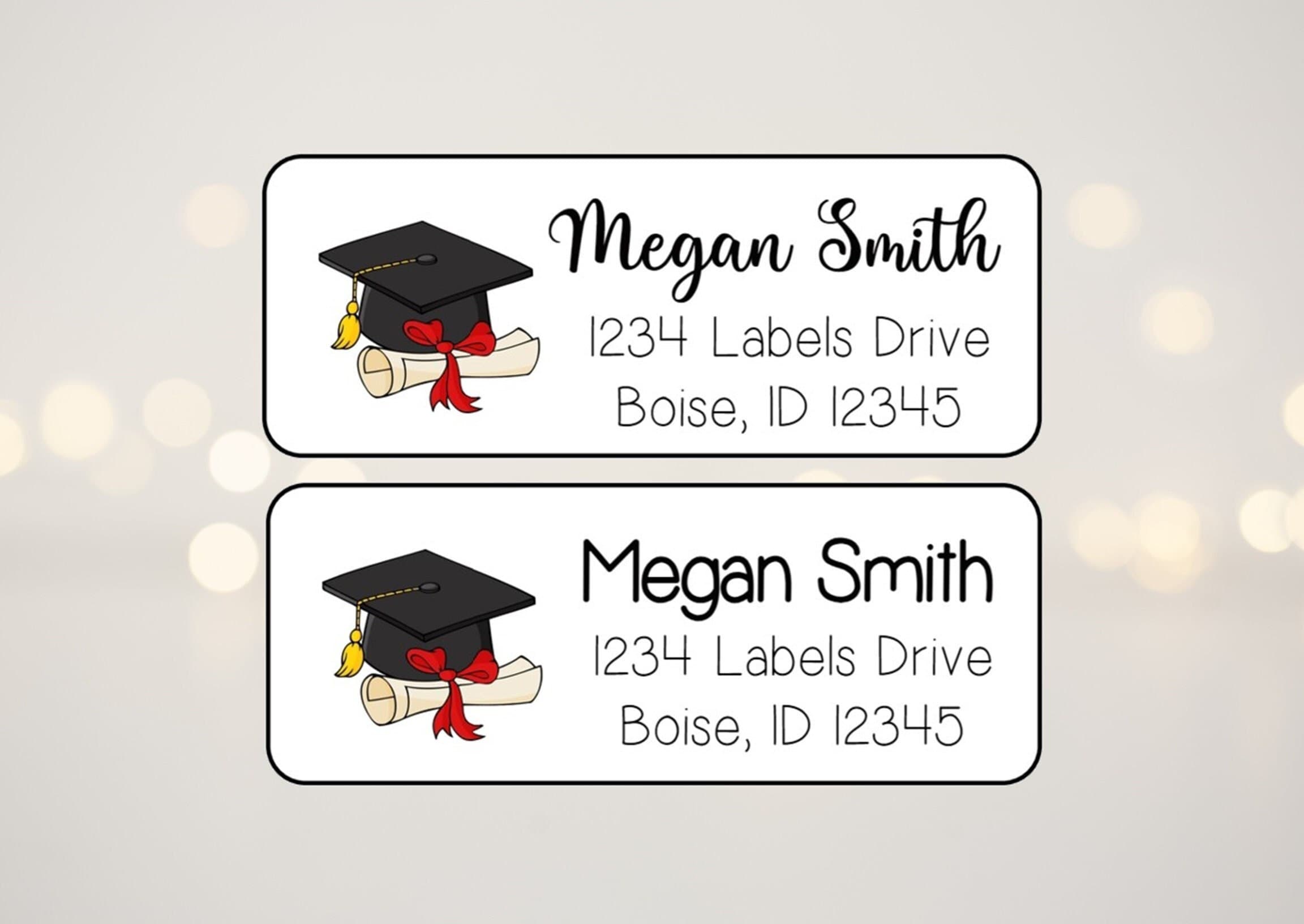 Graduation Return Labels Not Licensed Graduation Return Address